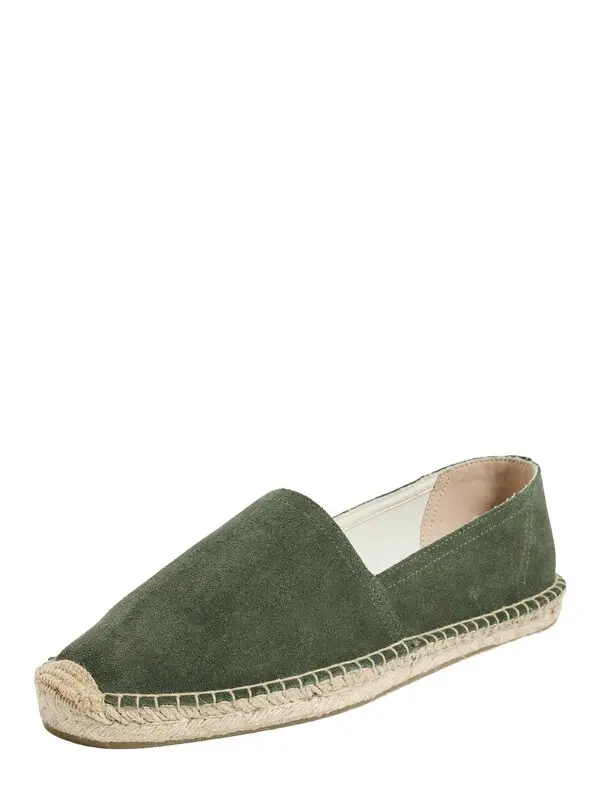 Soludos Dali Suede Slip-on Espadrilles - Sage Mist