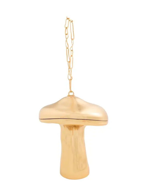 Cult Gaia Fungo Clutch - Brushed Brass
