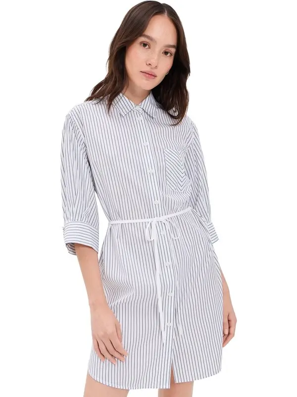 Rag & Bone Lucia Stripe Mini Dress - Navy Stripe