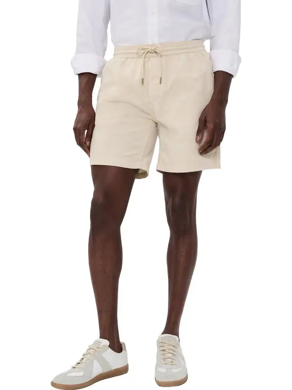 Taylor Stitch The Apres Shorts In Cotton Corduroy - Heather Oat Pincord