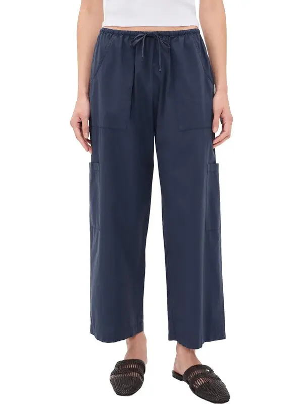Donni. Pop Drawstring Cargo Pants - Midnight