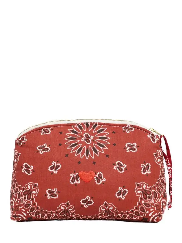 CALL IT BY YOUR NAME Large Toiletry Bag - Vintage Red/real Red