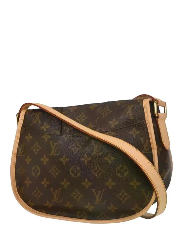 LOUIS VUITTON Monogram Canvas Menilmontant Pm Bag - Brown