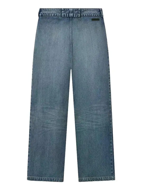 Fear Of God Washed-effect Whiskered Jeans - Blue