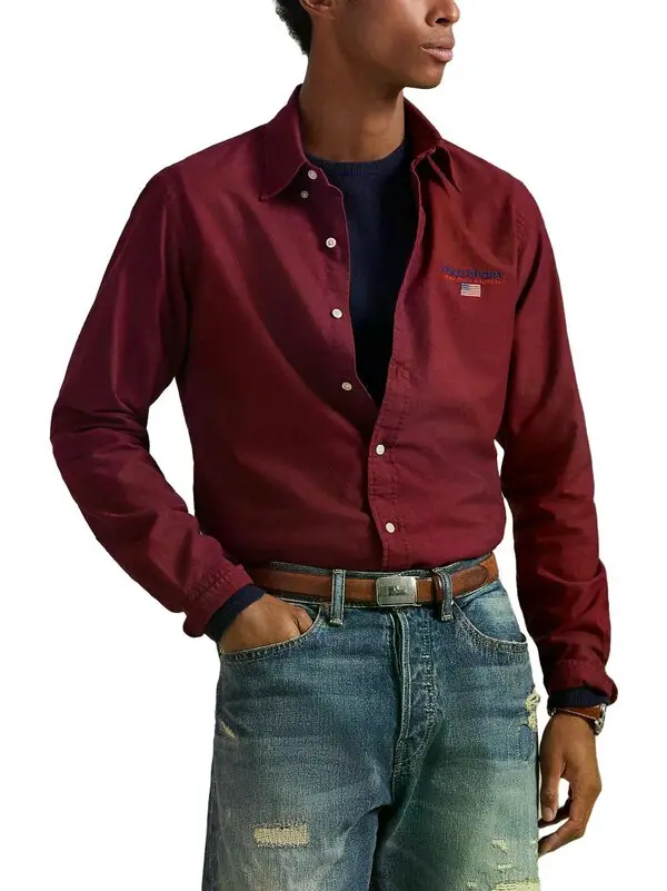 Polo Ralph Lauren Polo Sport Logo-embroidered Shirt - Red