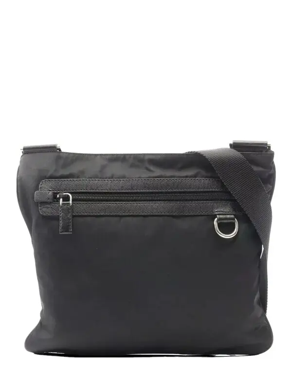 Prada Saffiano Leather Shoulder Bag - Black