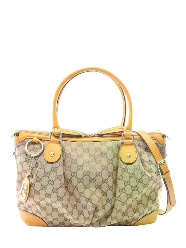 Gucci Sukey Gg Canvas Tote Bag - Neutrals