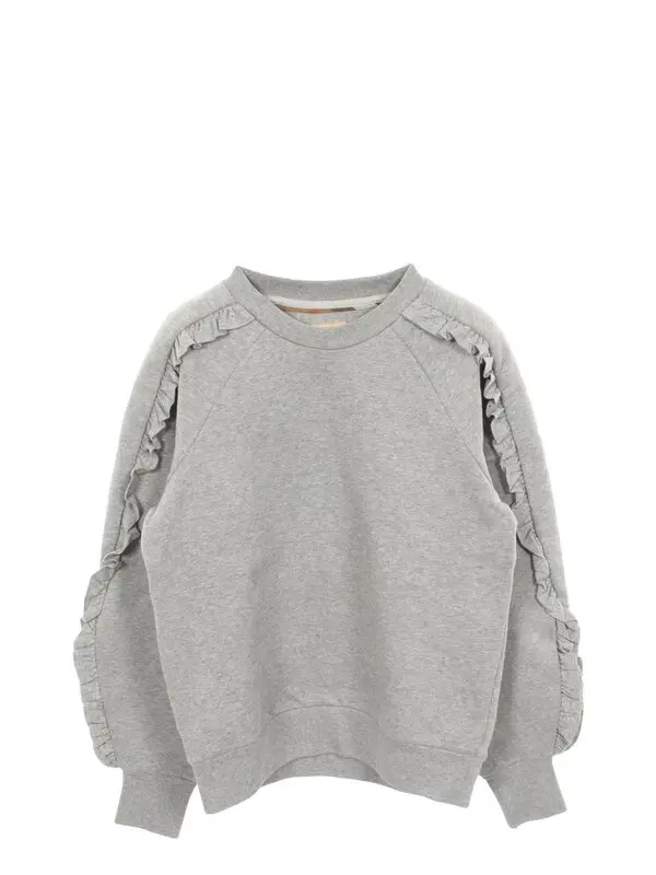 Burberry Ruffled Sweatshirt - Grey
