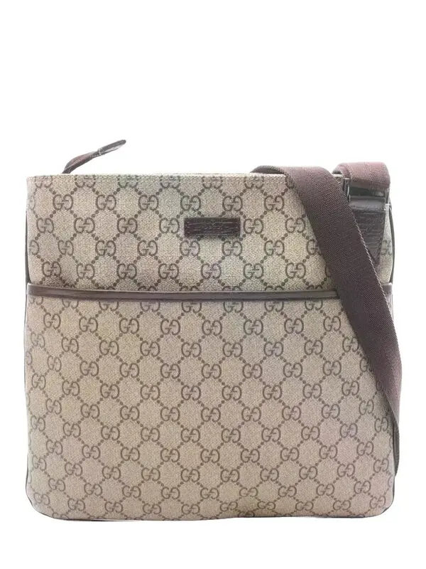 Gucci Gg Supreme Canvas Shoulder Bag - Neutrals