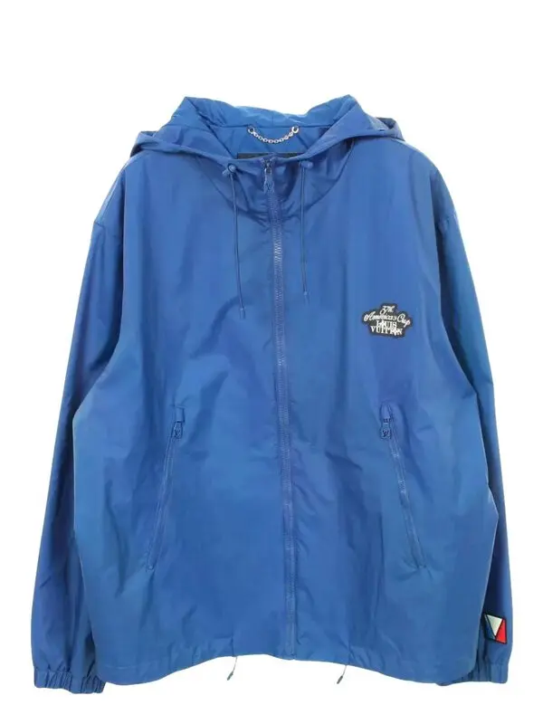 LOUIS VUITTON America's Cup Zip-up Hooded Jacket - Blue