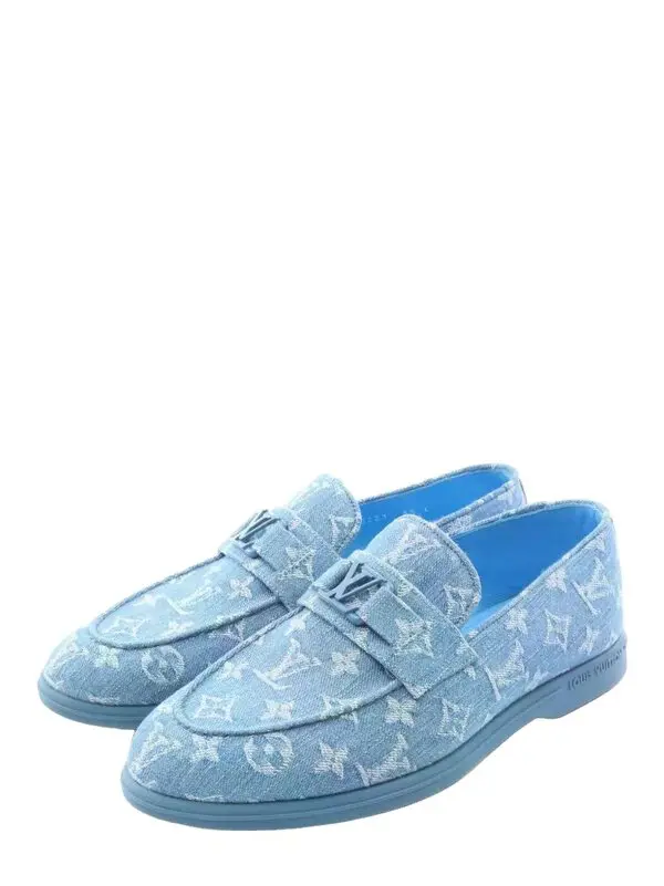LOUIS VUITTON Estate Denim Loafers - Blue
