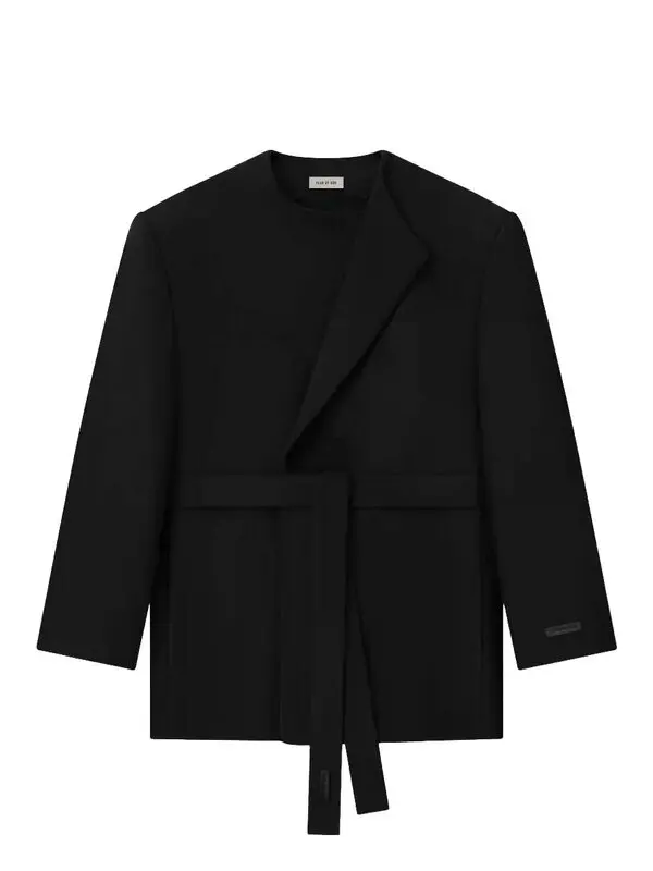 Fear Of God Belted Wrap Jacket - Black