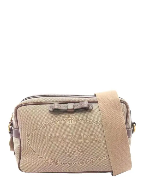 Prada Jacquard Shoulder Bag - Neutrals