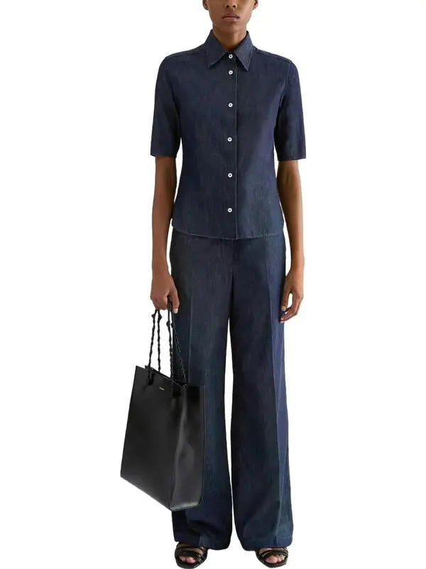 JIL SANDER Chambray Shirt - Blue
