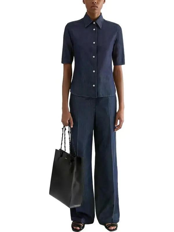 JIL SANDER Chambray Shirt - Blue