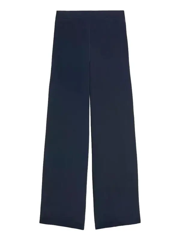 Momoni Marajo Floral-jacquard Wide-leg Trousers - Blue