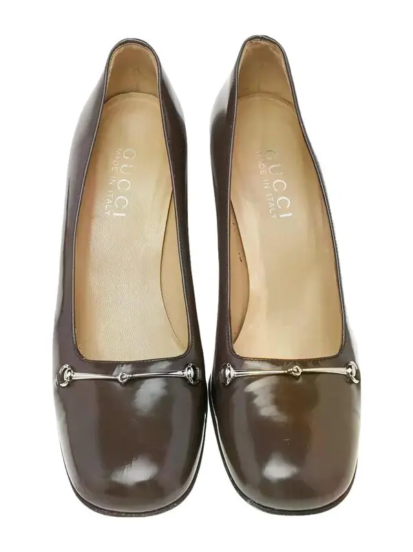 Gucci Horsebit Leather Pumps - Brown