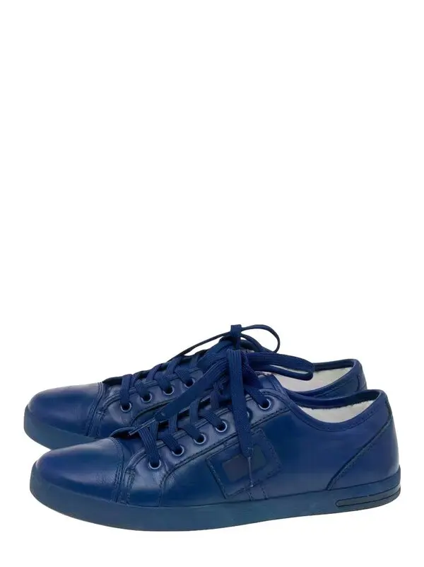 Dolce & Gabbana Logo Plaque Low-top Sneakers - Blue