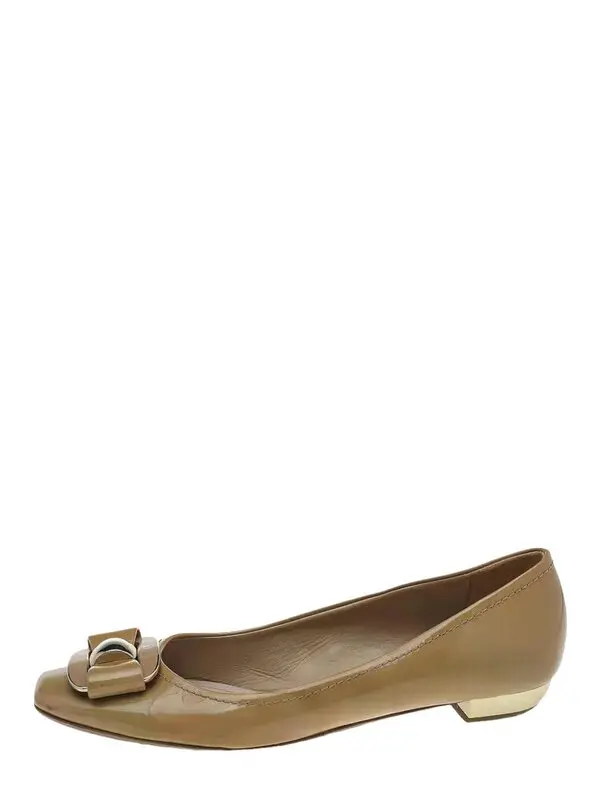 Dior Bow-detail Ballet Flats - Brown