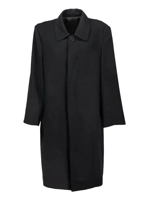 Giorgio Armani Buttoned Coat - Black