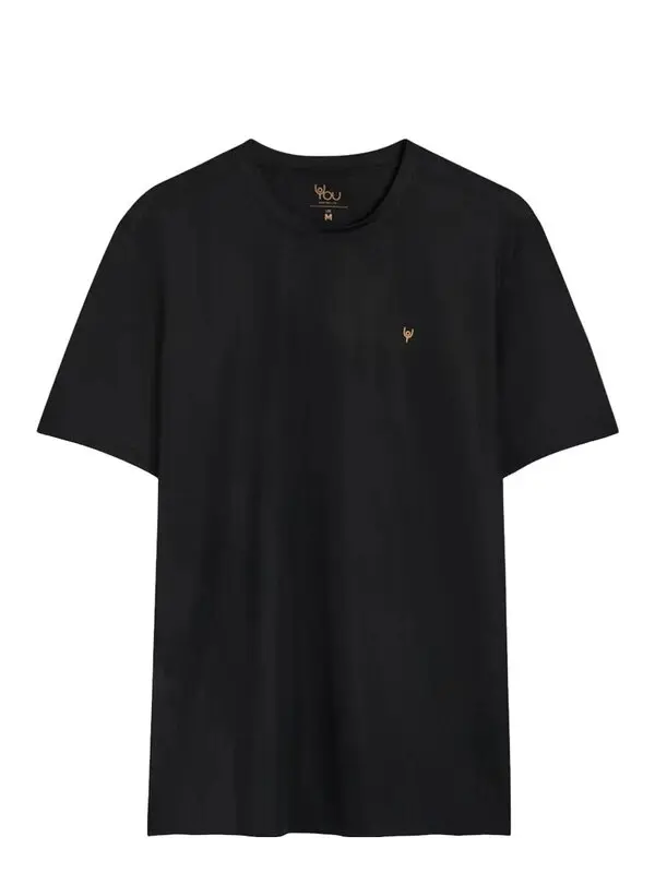 NOW YOU LIVE Shearsby Logo-detail T-shirt - Black