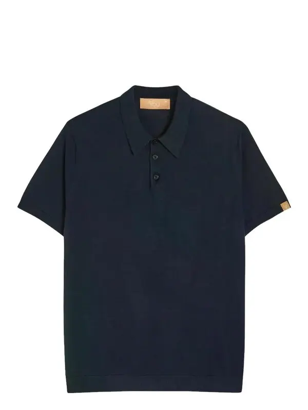 NOW YOU LIVE Pickwell Button-fastening Polo Shirt - Blue