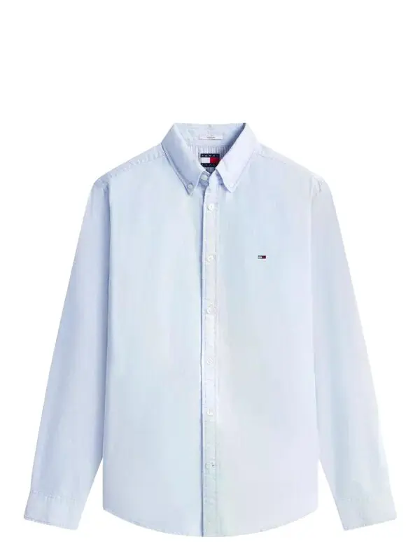Tommy Hilfiger Logo-embroidered Button-down Shirt - Blue