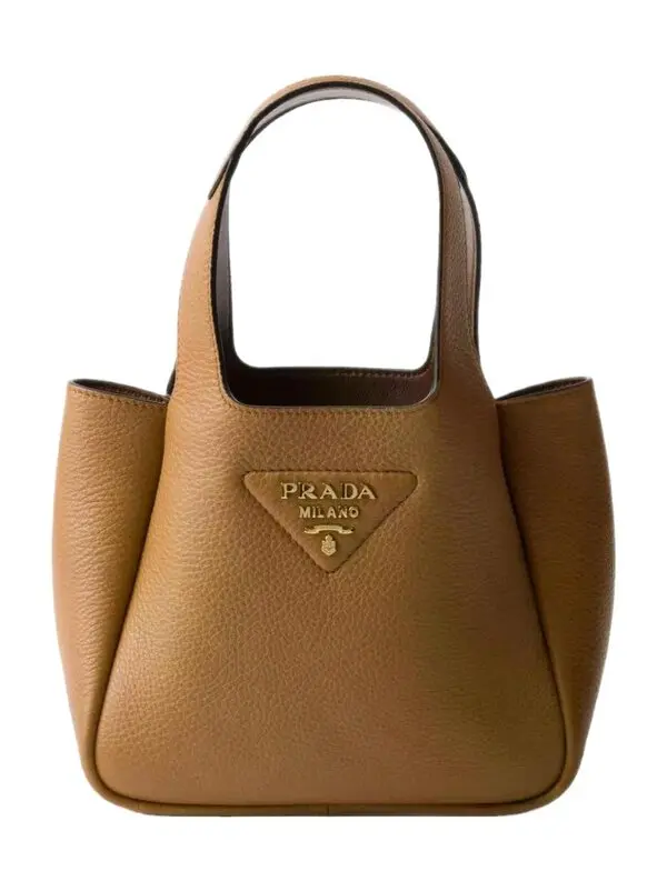 Prada Mini Leather Handbag - Neutrals