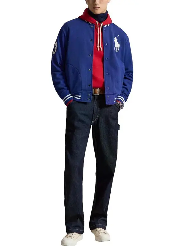 Polo Ralph Lauren Fleece Baseball Jacket - Blue