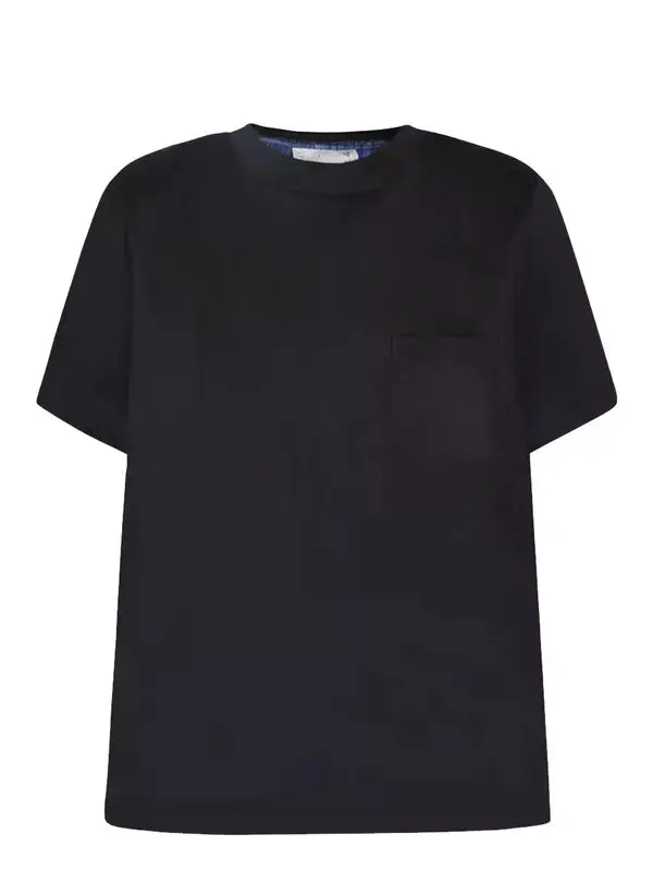 Sacai Pleated-back T-shirt - Black