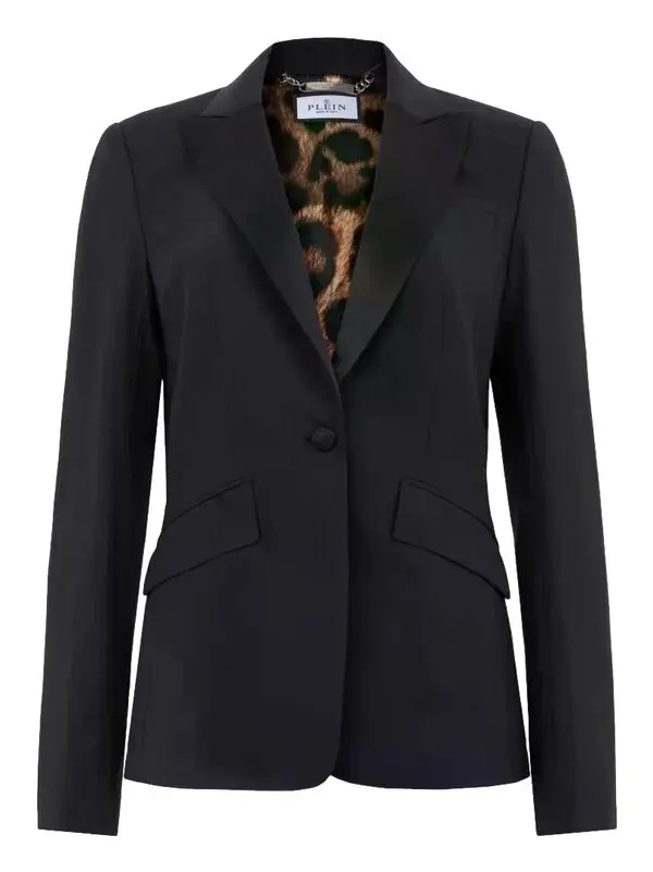 Philipp Plein Single-breasted Peak-lapel Blazer - Black