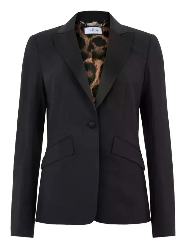 Philipp Plein Single-breasted Peak-lapel Blazer - Black