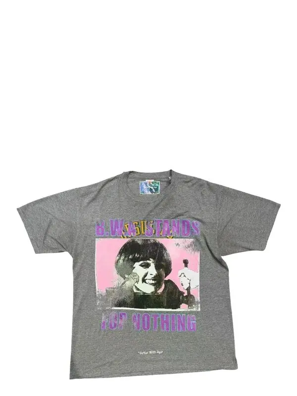 BETTER WITH AGE Modest Graphic-print T-shirt - Grey