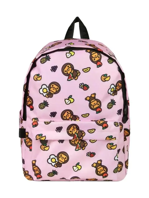 A BATHING APE Baby Milo Graphic-print Backpack - Pink