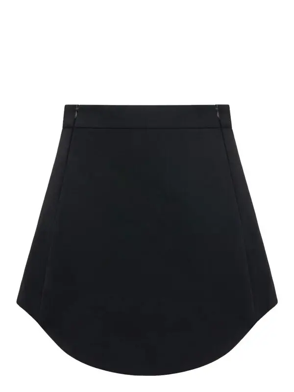 THE ARKOW The Ark Rose Curved-hem Mini Skirt - Black