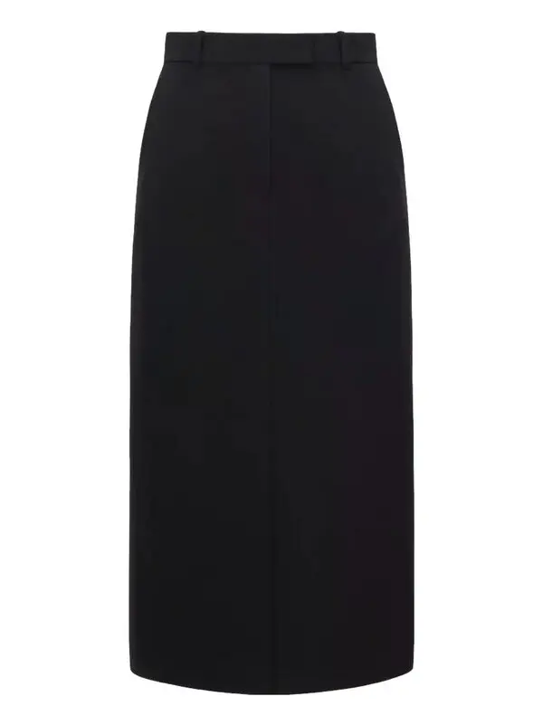THE ARKOW Anastasia Midi Skirt - Black