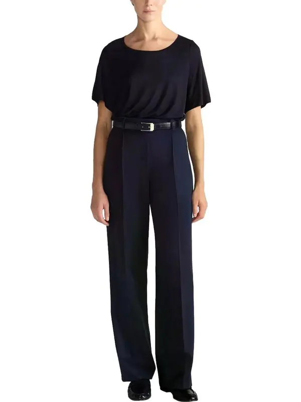 THE ARKOW Nina Wide-leg Trousers - Blue