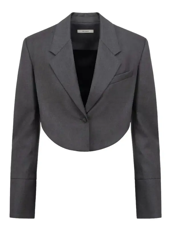 THE ARKOW Kate Cropped Blazer - Grey
