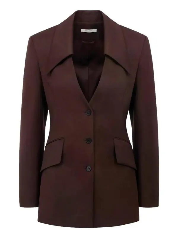 THE ARKOW Natasha Single-breasted Blazer - Brown