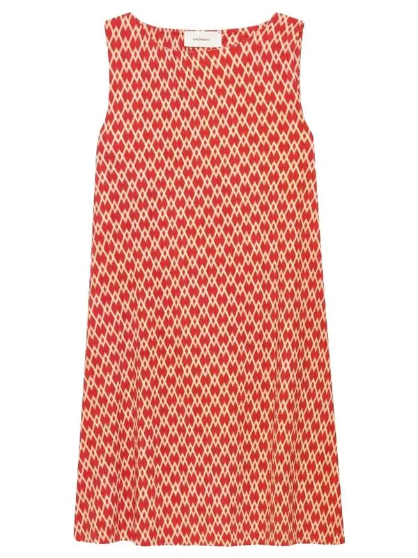 Malìparmi Diamond Pattern Mini Dress - Red