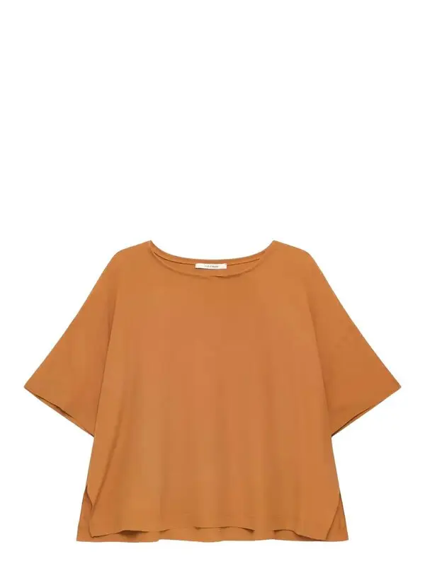 Malìparmi Fluid Crepe T-shirt - Brown