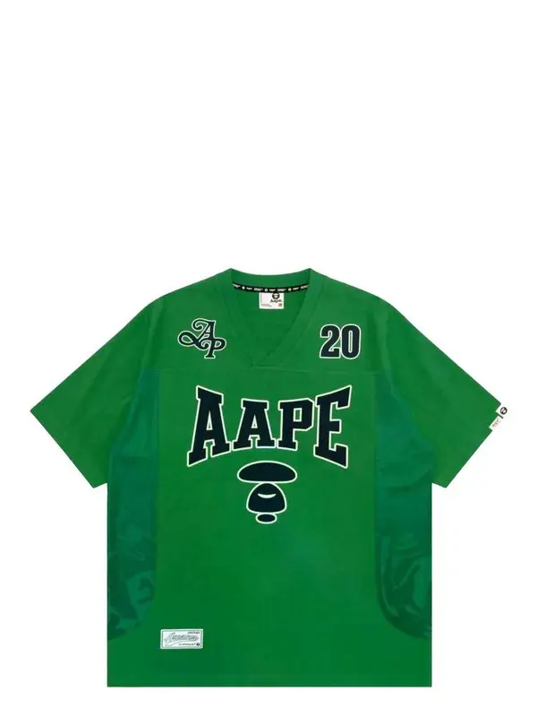 AAPE BY *A BATHING APE Moonface Varsity T-shirt - Green