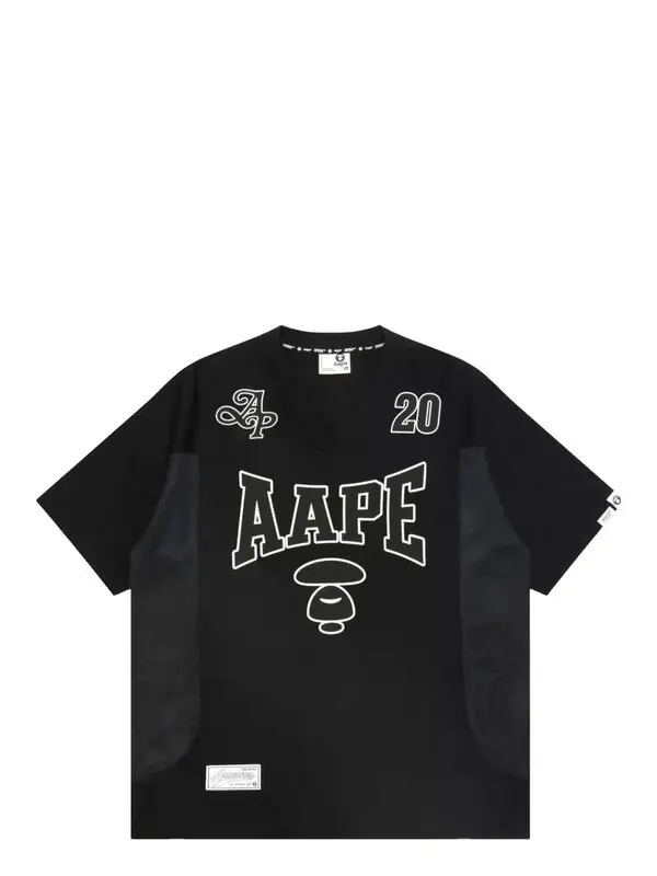 AAPE BY *A BATHING APE Moonface Varsity T-shirt - Black