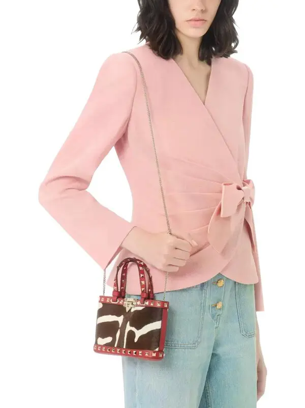 Valentino Garavani Rockstud Mini Shopping Bag - Brown