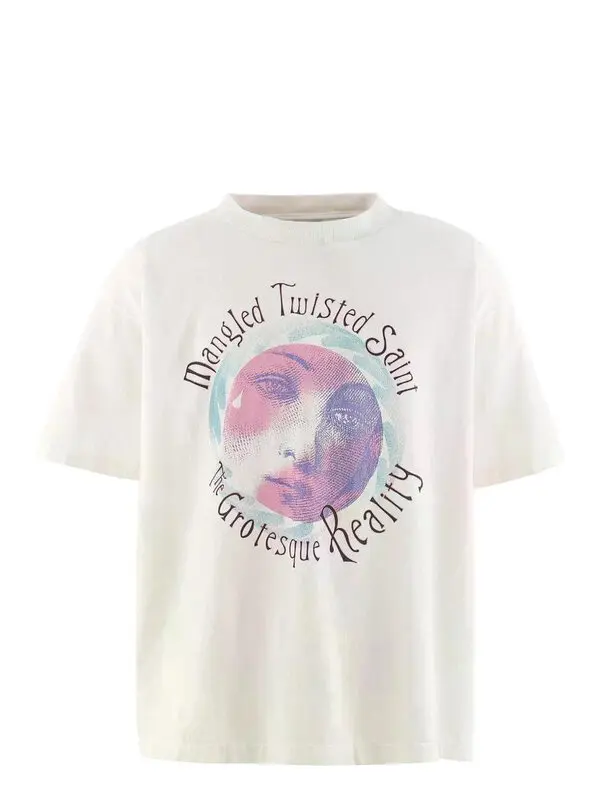 SAINT MXXXXXX Graphic-print T-shirt - Neutrals