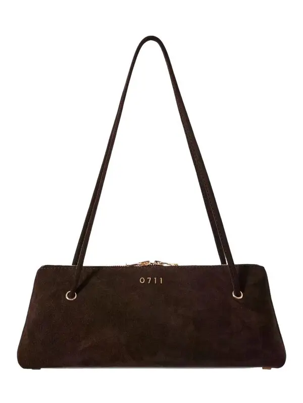 0711 TBILISI Leslie Suede Shoulder Bag - Brown