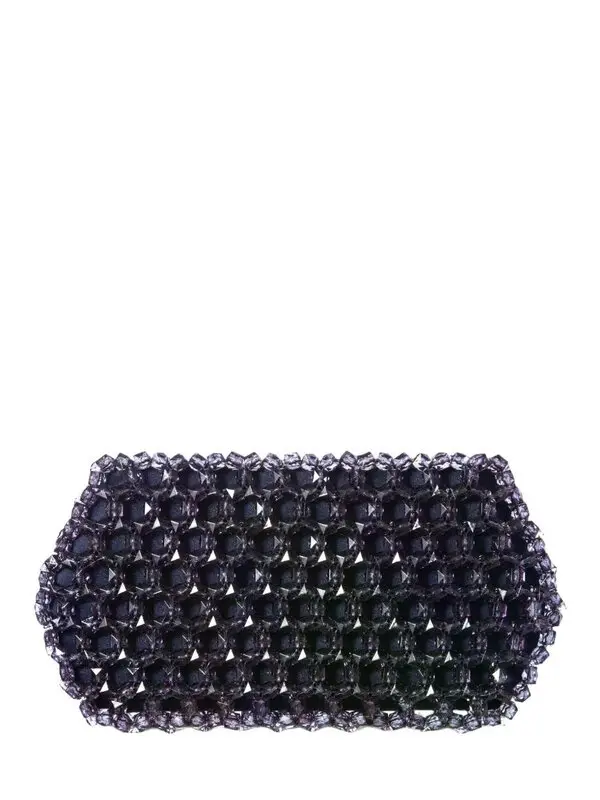 0711 TBILISI Lizzie Beaded Clutch Bag - Blue