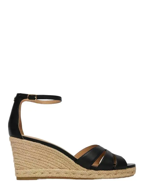 Ralph Lauren Nellie Wedge Espadrilles - Black