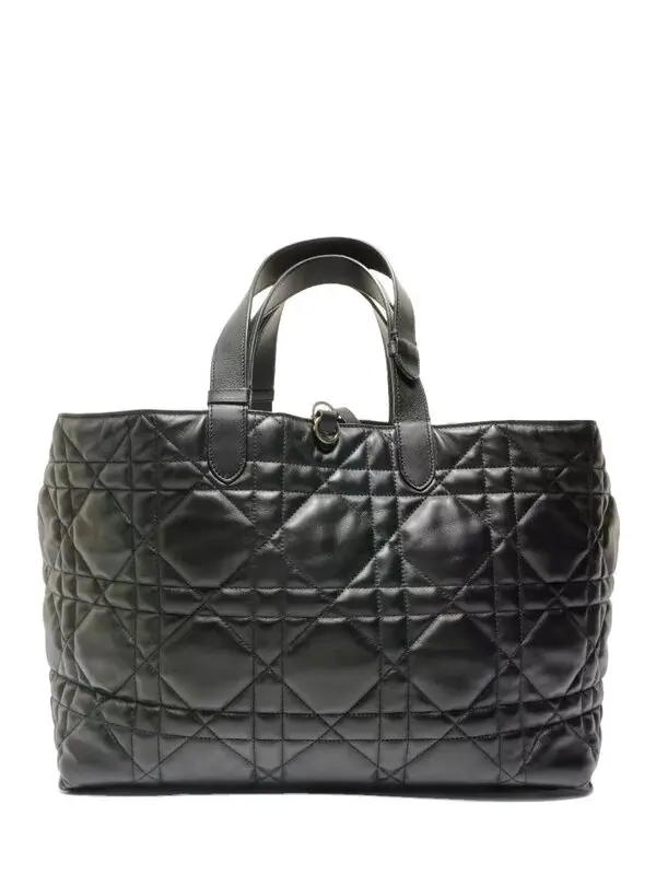 Dior Cannage Leather Tote Bag - Black