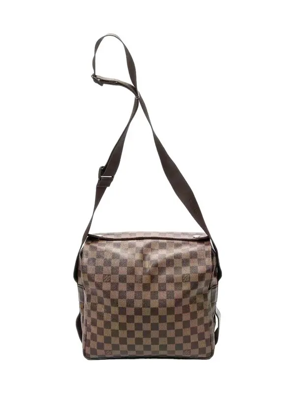 LOUIS VUITTON Damier Ebène Naviglio Cross Body Bag - Brown